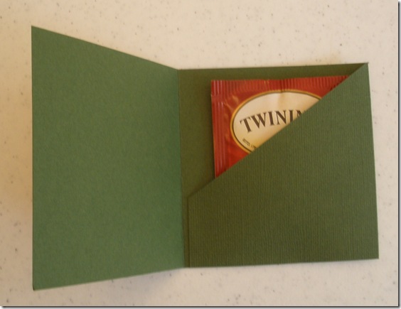 Tea and Talk: Tea Bag or Gift Card Folder